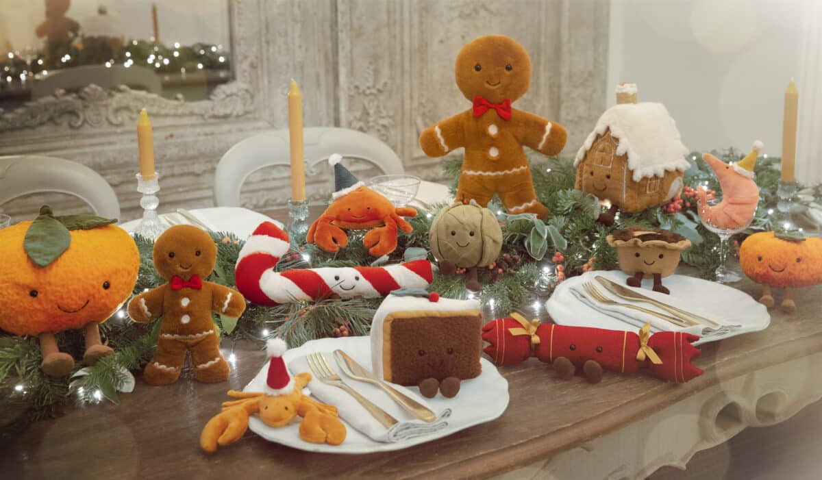 Jellycat Kerst Knuffel Festive Folly Gingerbread Ruby ...