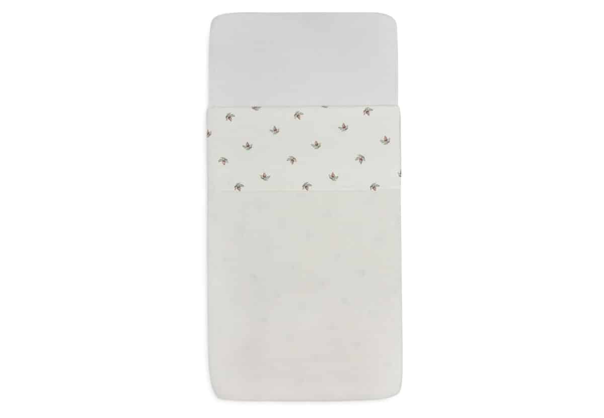 Jollein Ledikant Laken Rosehip (120 x 150 cm) - Grasonderjevoeten.nl