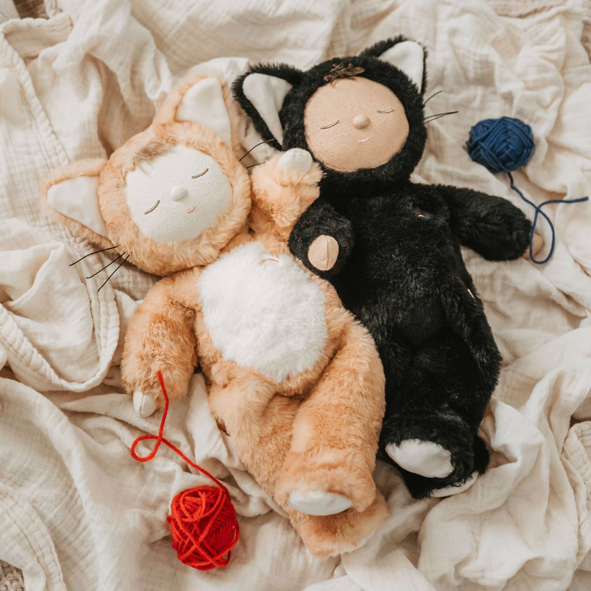 Olli Ella Cozy Dinkum Pop Black Cat Nox - Grasonderjevoeten.nl