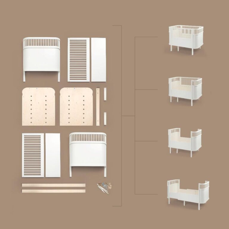 Sebra Baby en Junior Bed - Beige - Grasonderjevoeten.nl